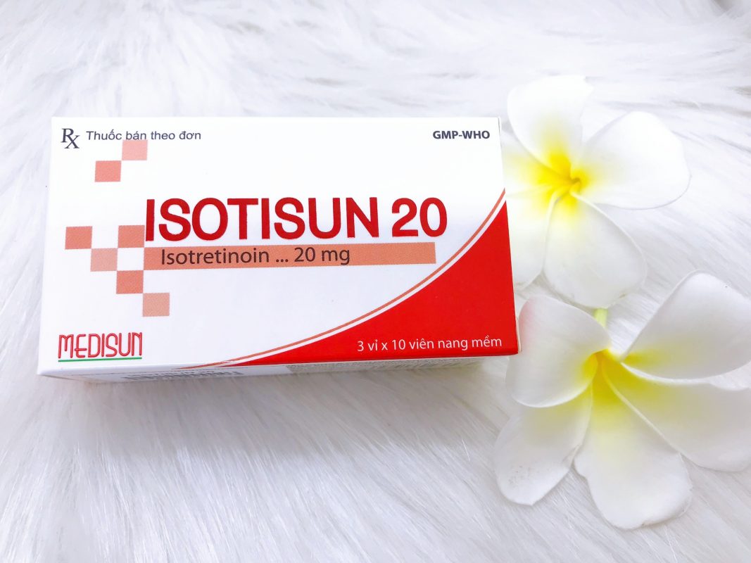 ISOTISUN 20 (Isotretinoin 20mg) – Thuốc điều trị mụn – KhoeVaDepPharmacy