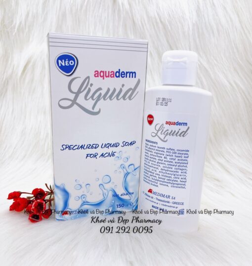 AQUADERM LIQUID soap – Dung dịch xà bông trị mụn. – KhoeVaDepPharmacy