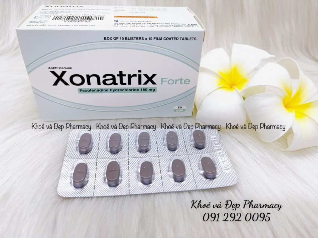 XONATRIX FORTE (Fexofenadine hydrochloride 180mg) – Thuốc điều trị viêm ...